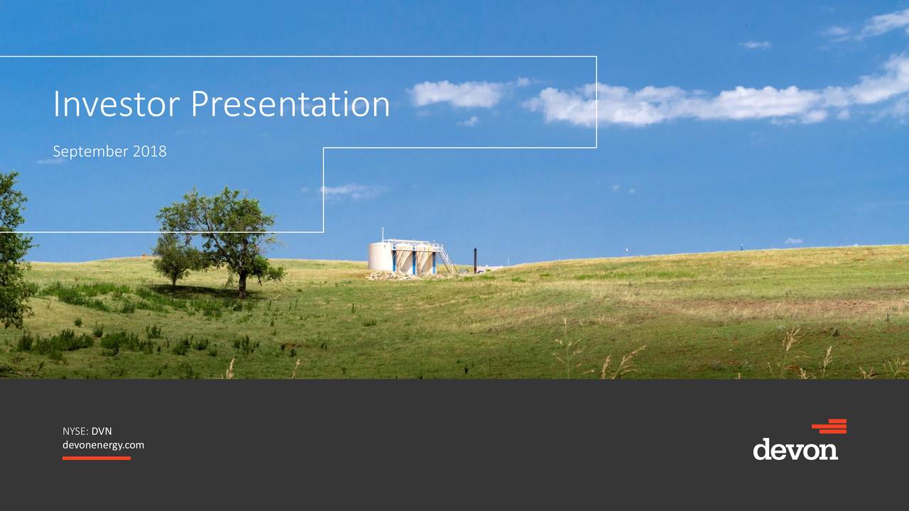 Devon Energy (DVN) Investor Presentation - Slideshow (NYSE:DVN ...
