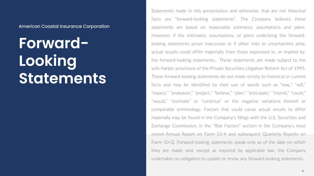 American Coastal Insurance Corporation (ACIC) Discusses Strategic ...