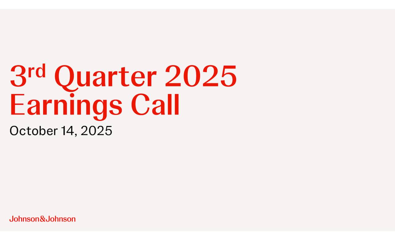 Johnson & Johnson 2025 Q3 - Results - Earnings Call Presentation (NYSE ...