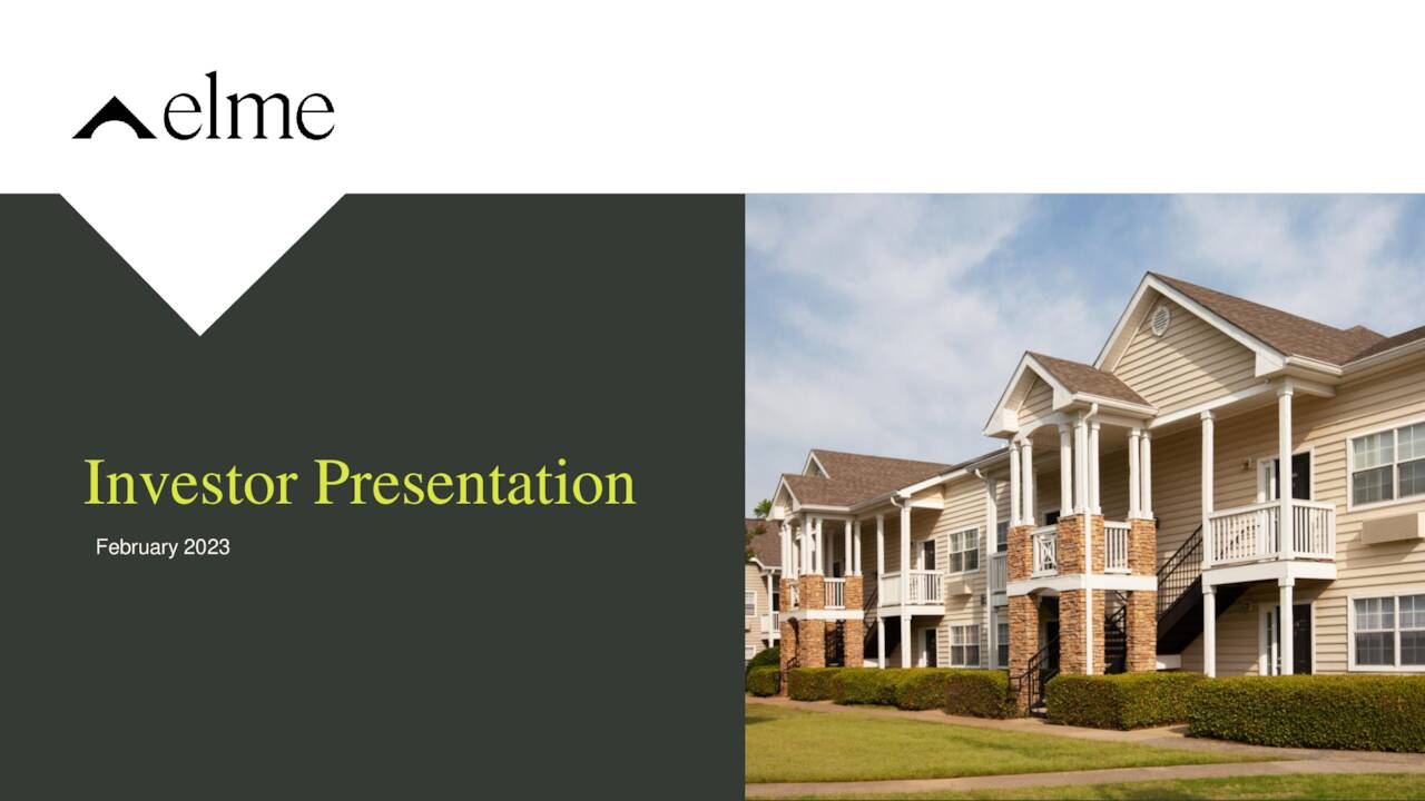 Elme Communities 2023 Q4 - Results - Earnings Call Presentation (NYSE ...