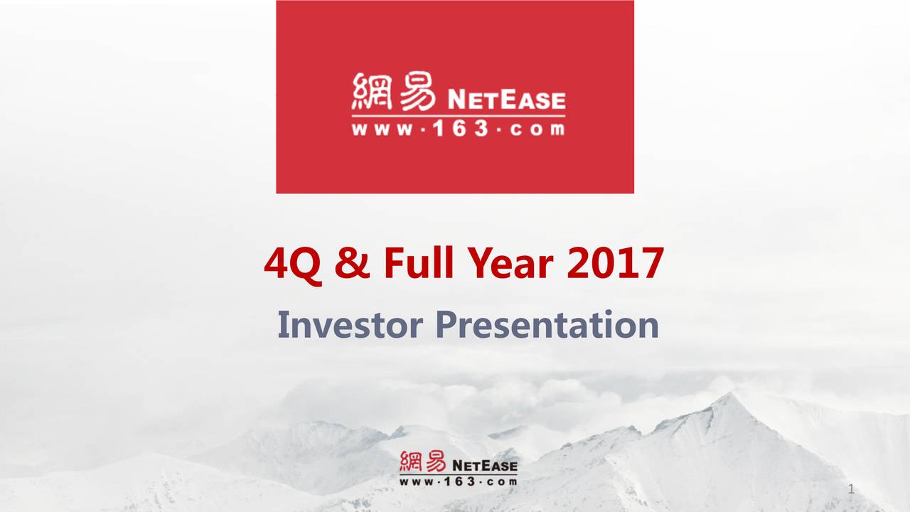 NetEase, Inc 2017 Q4 - Results - Earnings Call Slides (NASDAQ:NTES ...