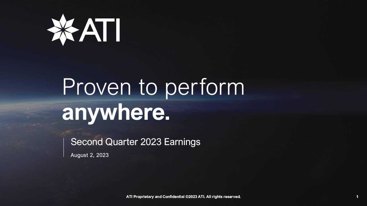 ATI Inc. 2023 Q2 - Results - Earnings Call Presentation (NYSE:ATI ...