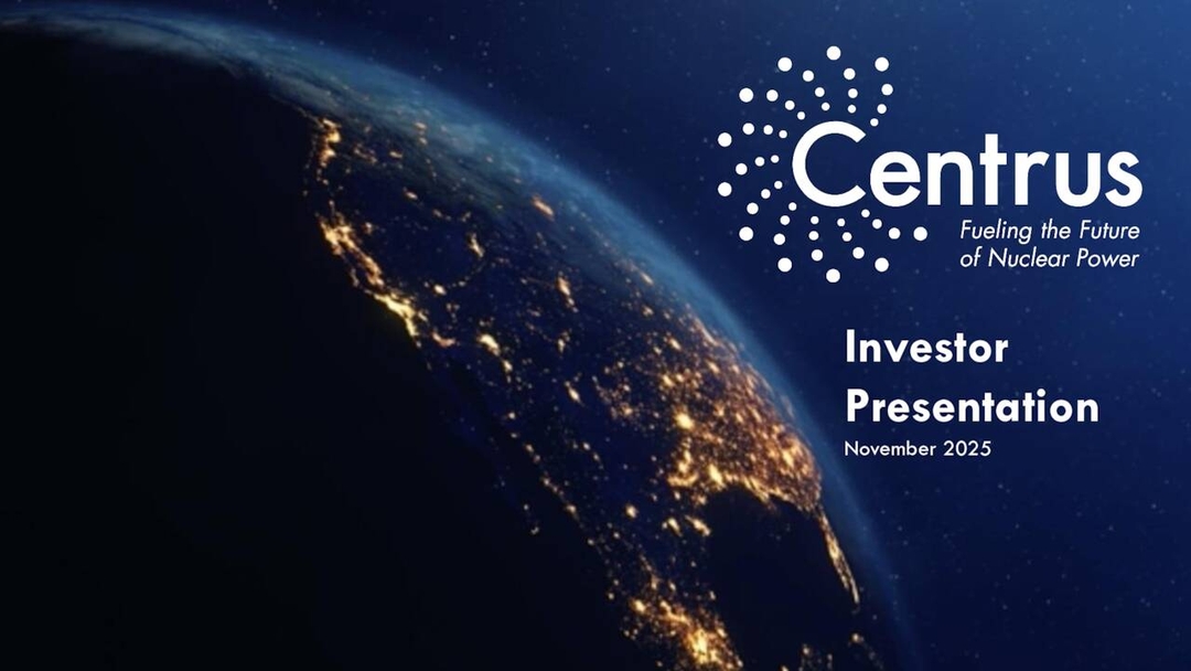 Centrus Energy Corp. 2025 Q3 - Results - Earnings Call Presentation ...