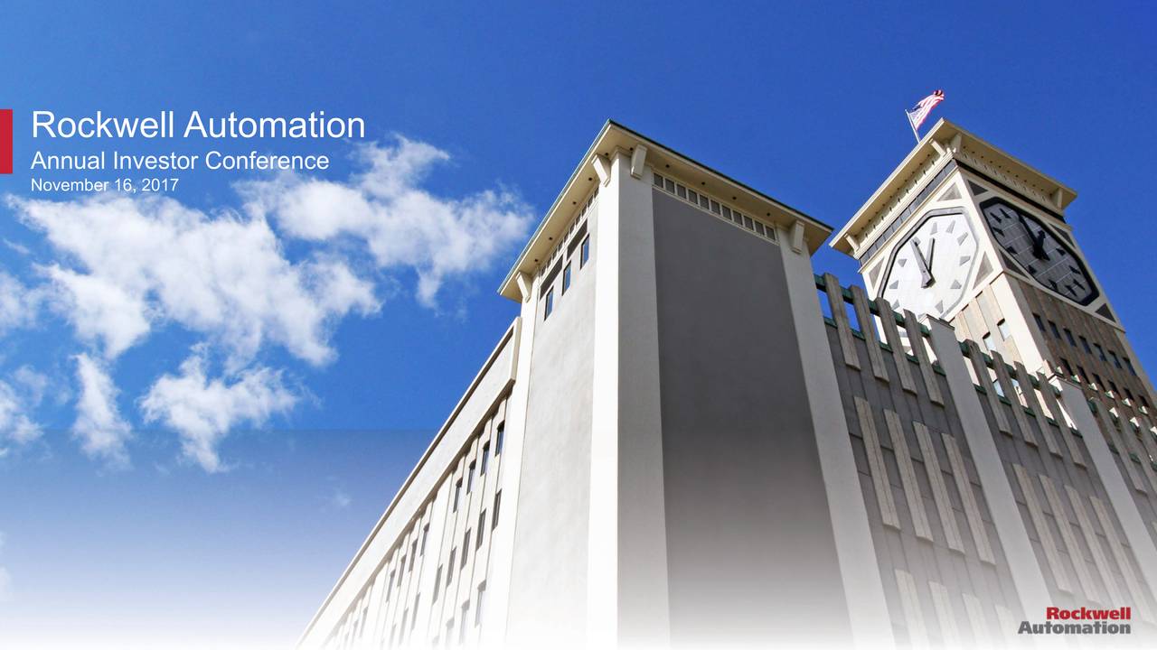 Rockwell Automation (ROK) Investor Presentation - Slideshow (NYSE:ROK ...