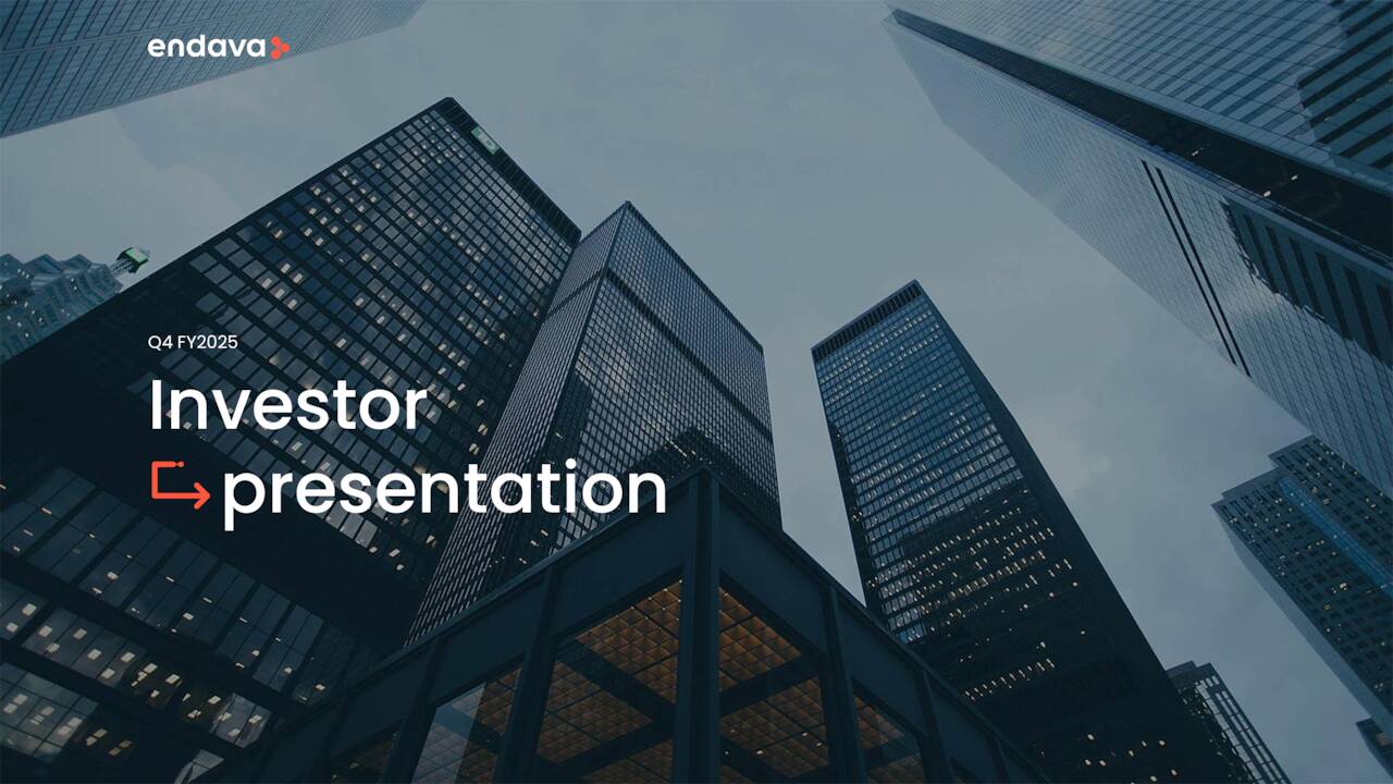 Endava plc 2025 Q4 - Results - Earnings Call Presentation (NYSE:DAVA) 2025-09-04 | Seeking Alpha