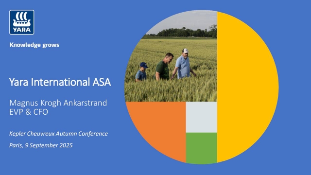 Yara International ASA (YARIY) Presents at Kepler Cheuvreux Autumn ...