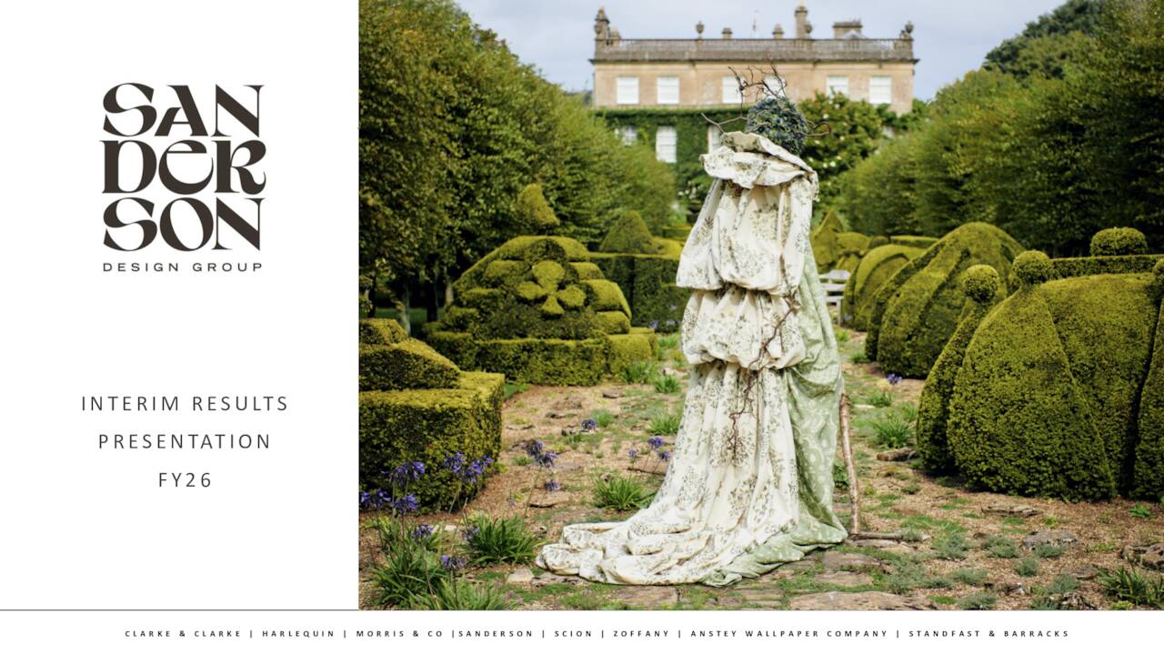 Sanderson Design Group plc 2026 Q2 - Results - Earnings Call ...