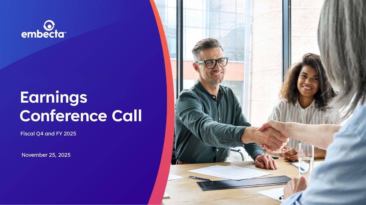 Embecta Corp. 2025 Q4 - Results - Earnings Call Presentation (NASDAQ ...