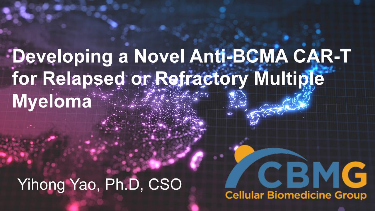Cellular Biomedicine Group (CBMG) Presents At 2019 ASH Annual Meeting ...