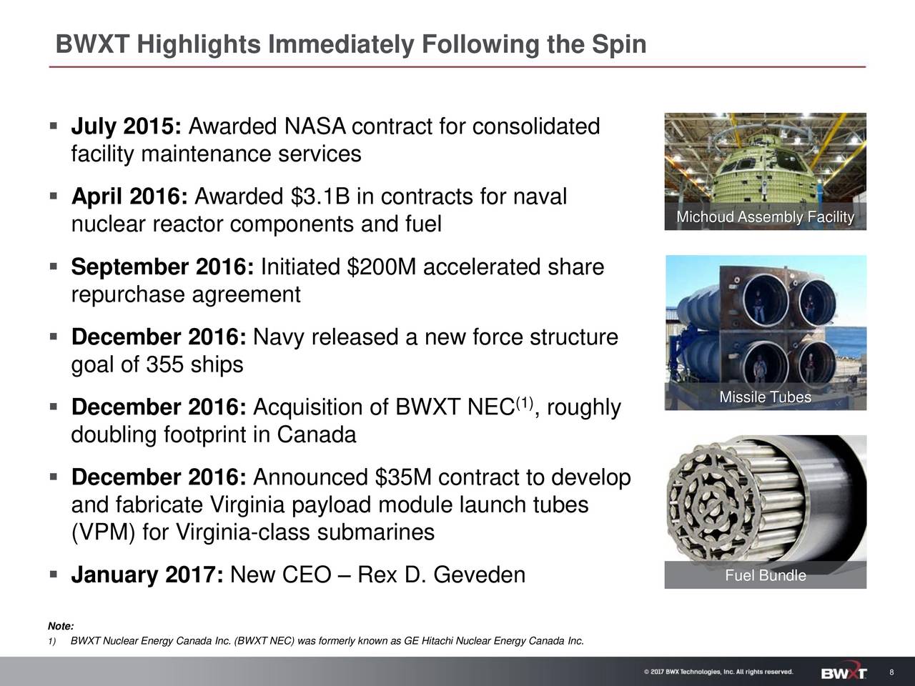 BWX Technologies (BWXT) Investor Presentation - Slideshow - BWX ...