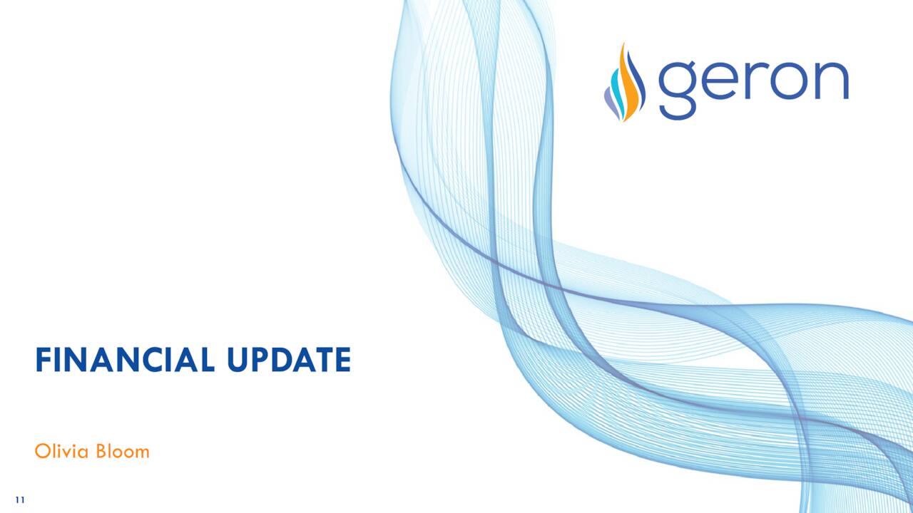 Geron Corporation 2022 Q1 - Results - Earnings Call Presentation ...