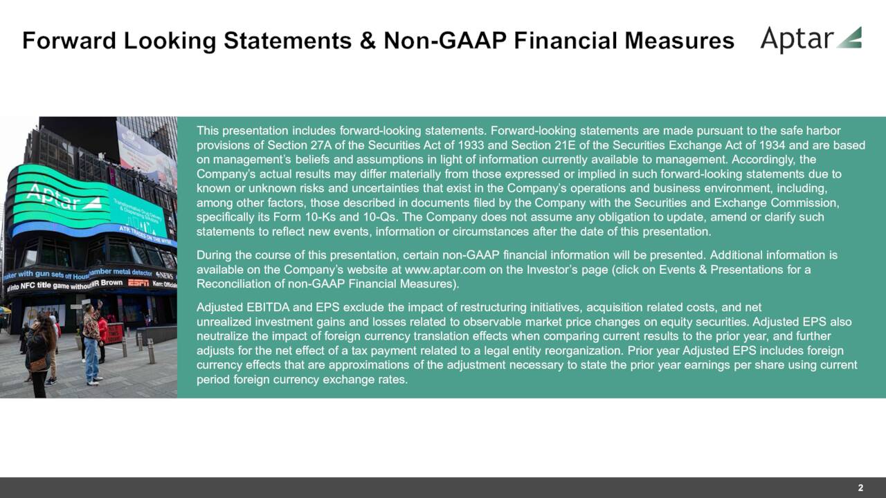 AptarGroup, Inc. 2022 Q4 - Results - Earnings Call Presentation (NYSE ...