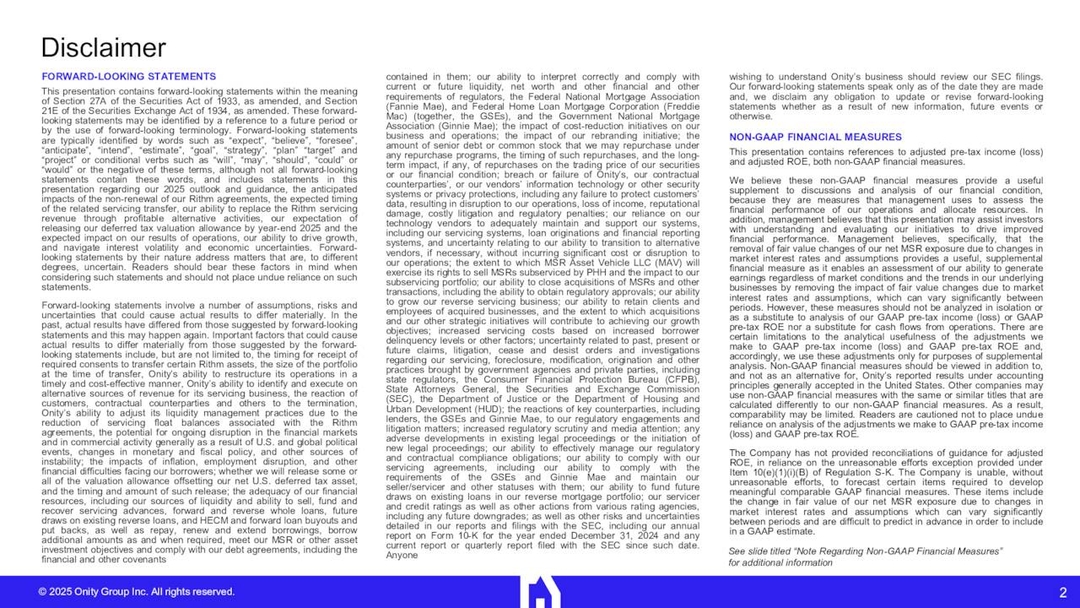 Onity Group Inc. 2025 Q3 - Results - Earnings Call Presentation (NYSE ...