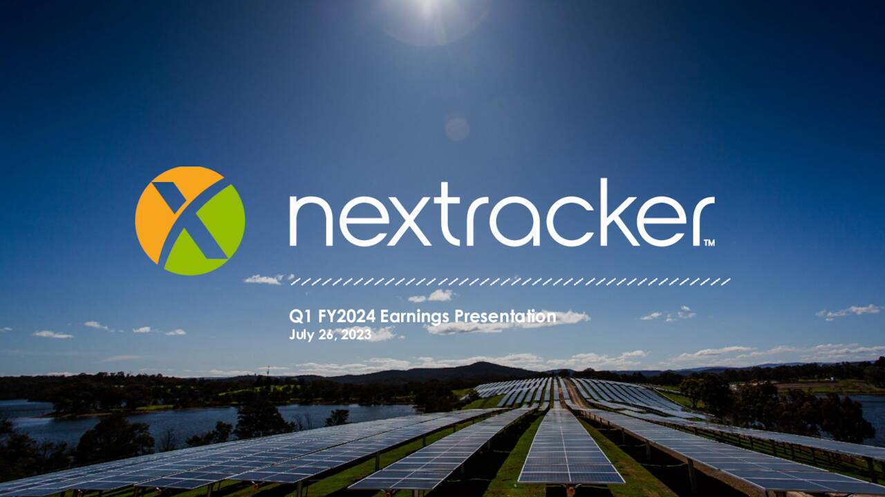 Nextracker Inc. 2024 Q1 - Results - Earnings Call Presentation (NASDAQ:NXT) | Seeking Alpha