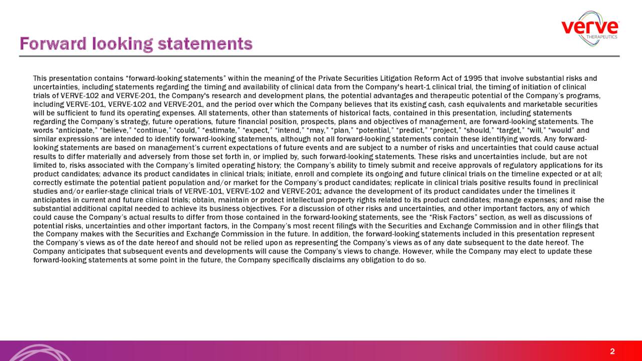 Verve Therapeutics, Inc. 2023 Q2 - Results - Earnings Call Presentation ...