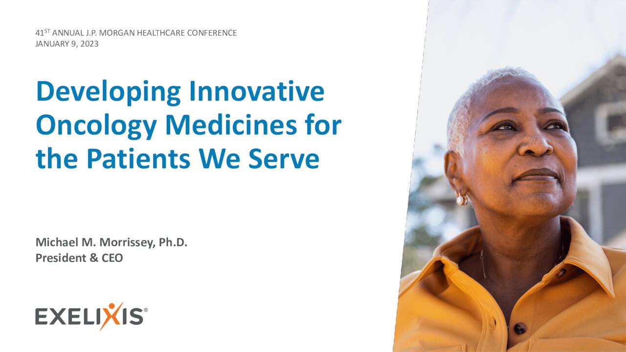 Exelixis (EXEL) Presents at 41st Annual Healthcare Conference ...