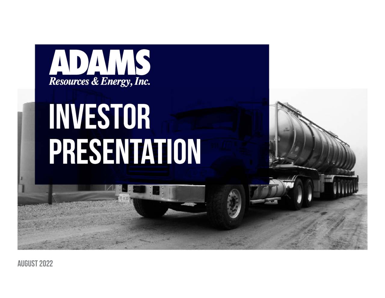 Adams Resources & Energy (AE) Investor Presentation - Slideshow (NYSE ...