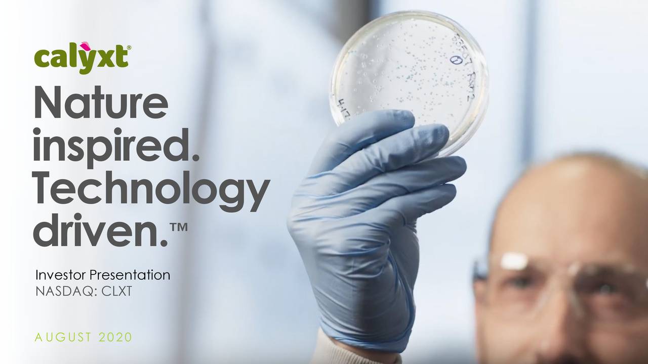 Calyxt (CLXT) Investor Presentation - Slideshow (NASDAQ:CBUS) | Seeking ...