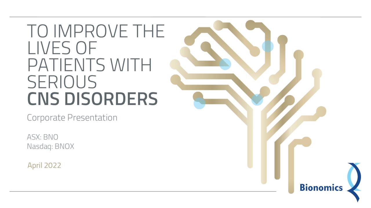 Bionomics (BNOX) Investor Presentation - Slideshow (NASDAQ:NEUP-DEFUNCT ...