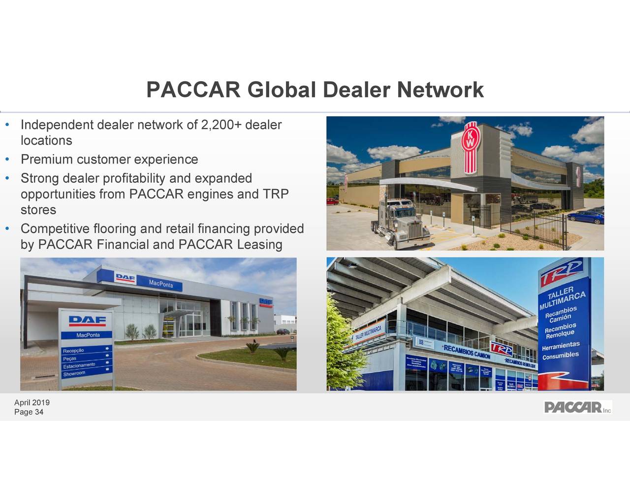 PACCAR Inc 2019 Q1 - Results - Earnings Call Slides (NASDAQ:PCAR ...