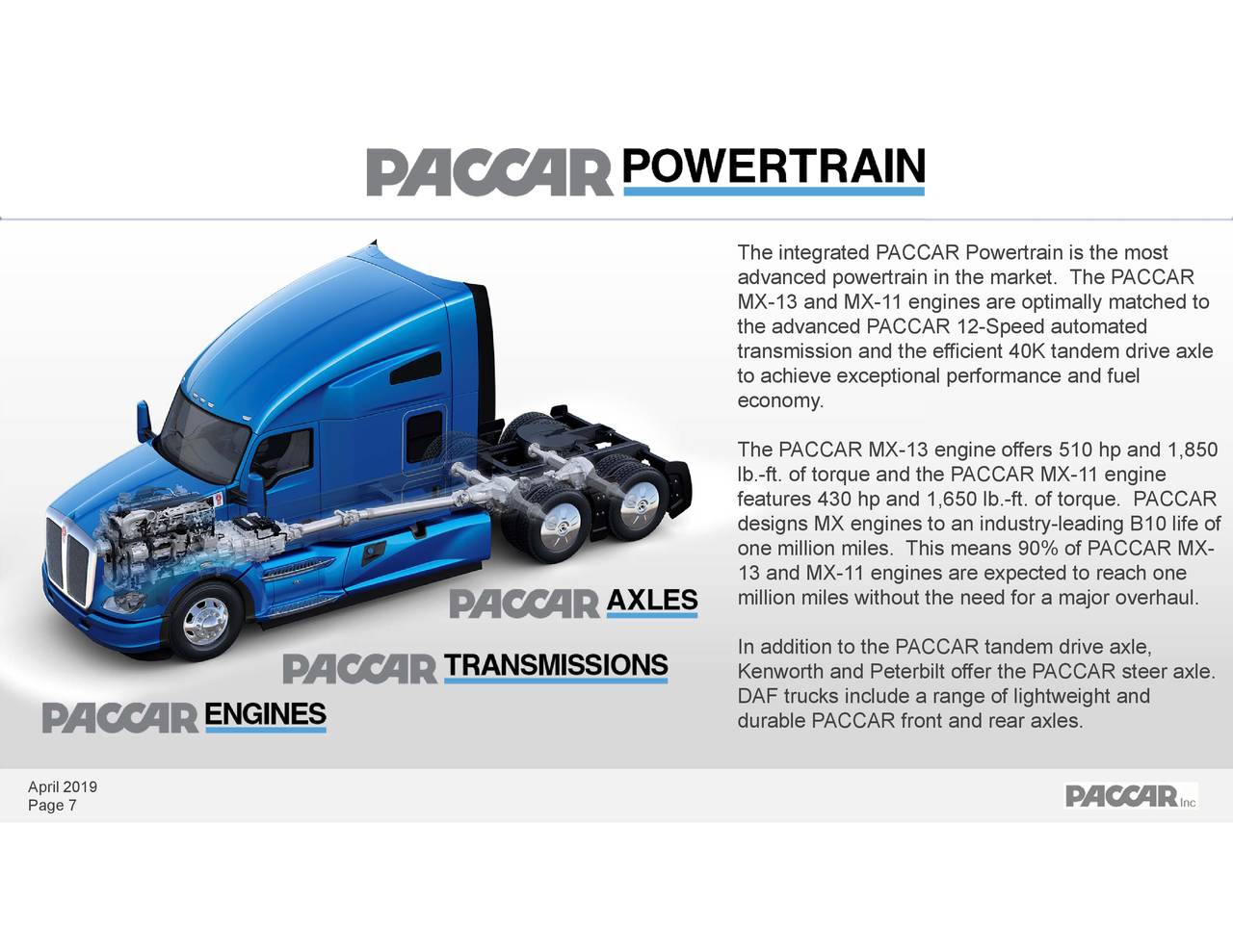 PACCAR Inc 2019 Q1 - Results - Earnings Call Slides (NASDAQ:PCAR ...