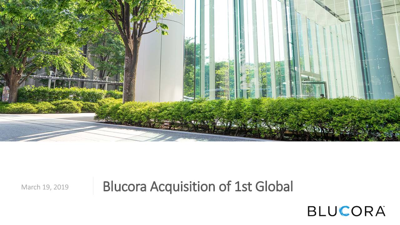 Blucora (BCOR) To Acquire 1st Global for $180M - Slideshow (NASDAQ:AVTA ...