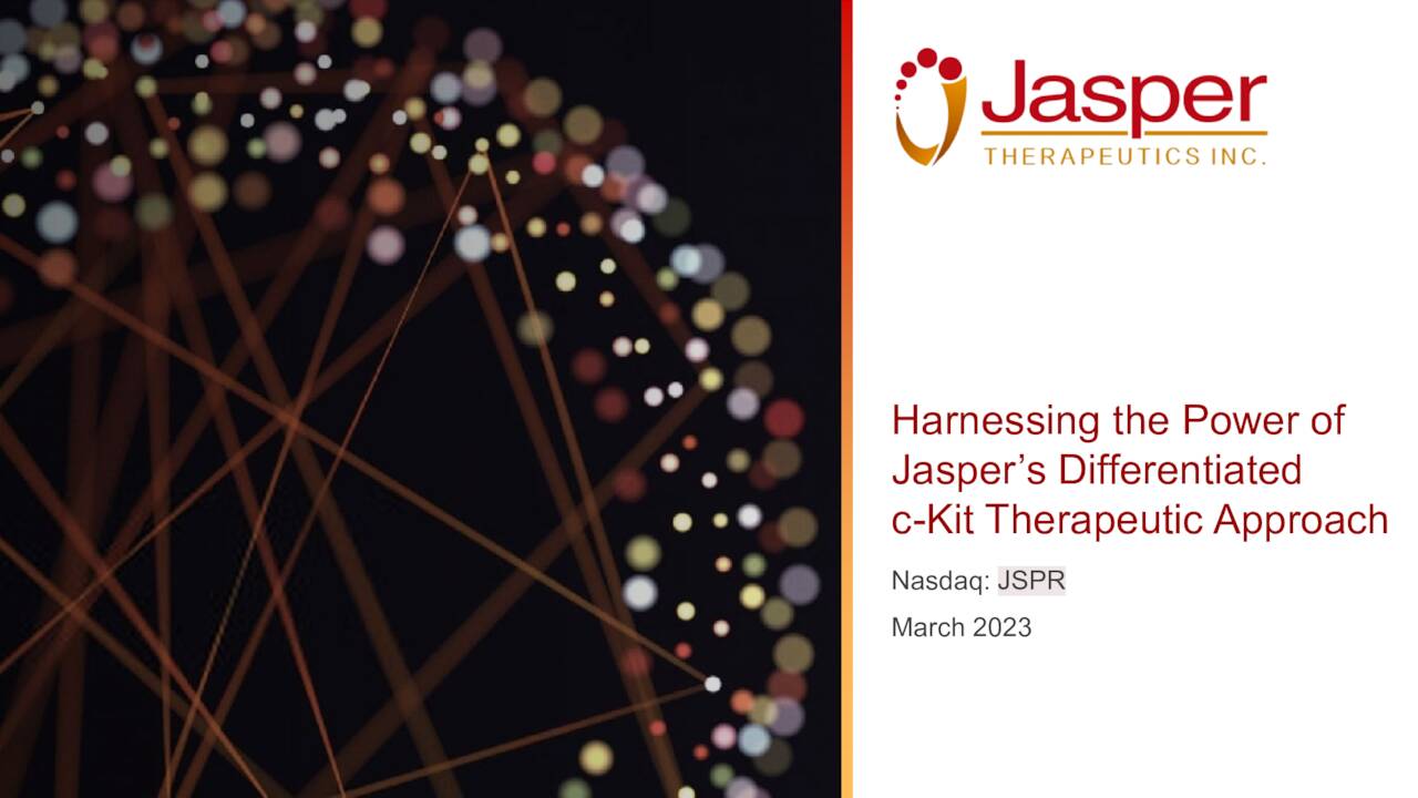 Jasper Therapeutics (JSPR) Investor Presentation - Slideshow (NASDAQ ...