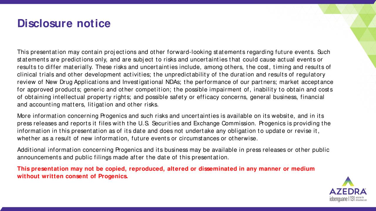 Progenics Pharmaceuticals (PGNX) announces FDA approval of AZEDRA ...