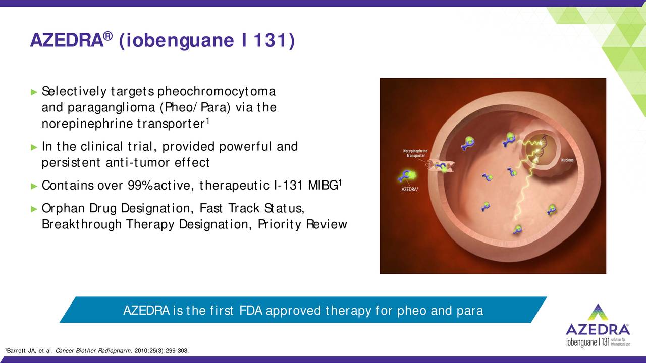 Progenics Pharmaceuticals (PGNX) announces FDA approval of AZEDRA ...