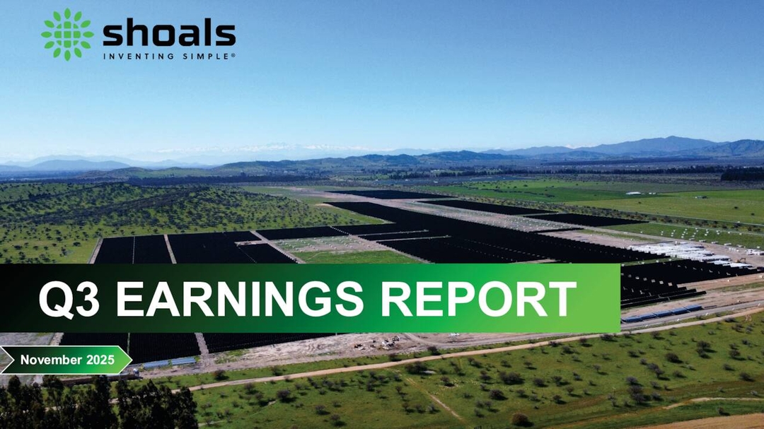 Shoals Technologies Group, Inc. 2025 Q3 - Results - Earnings Call ...