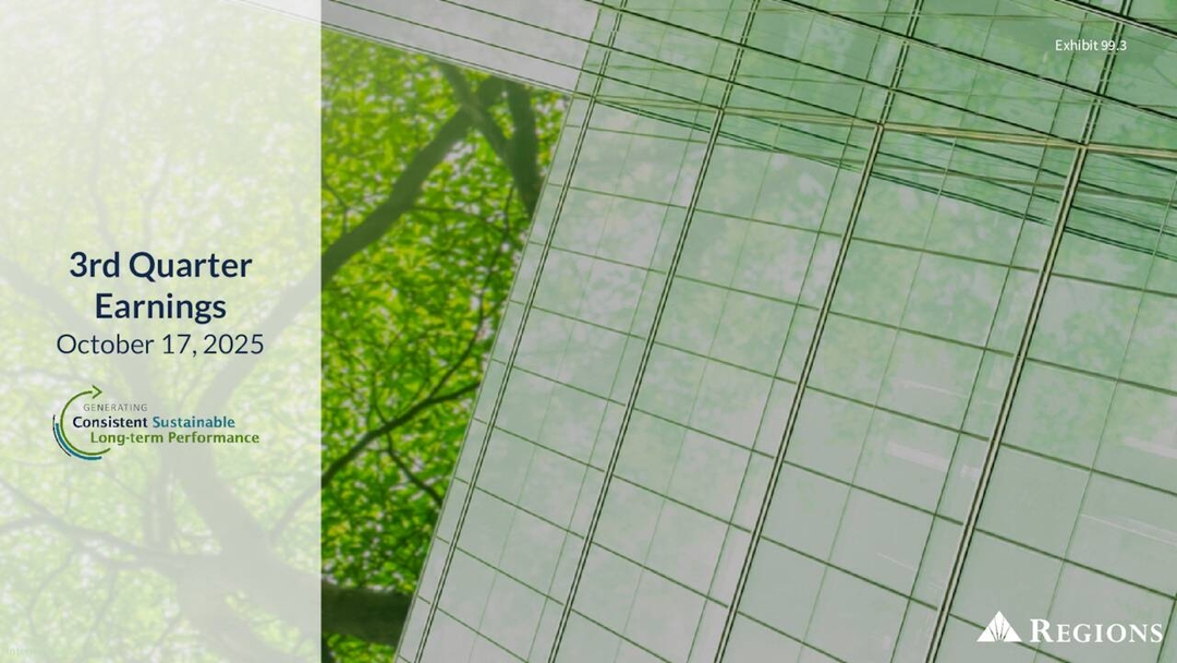 Regions Financial Corporation 2025 Q3 - Results - Earnings Call ...