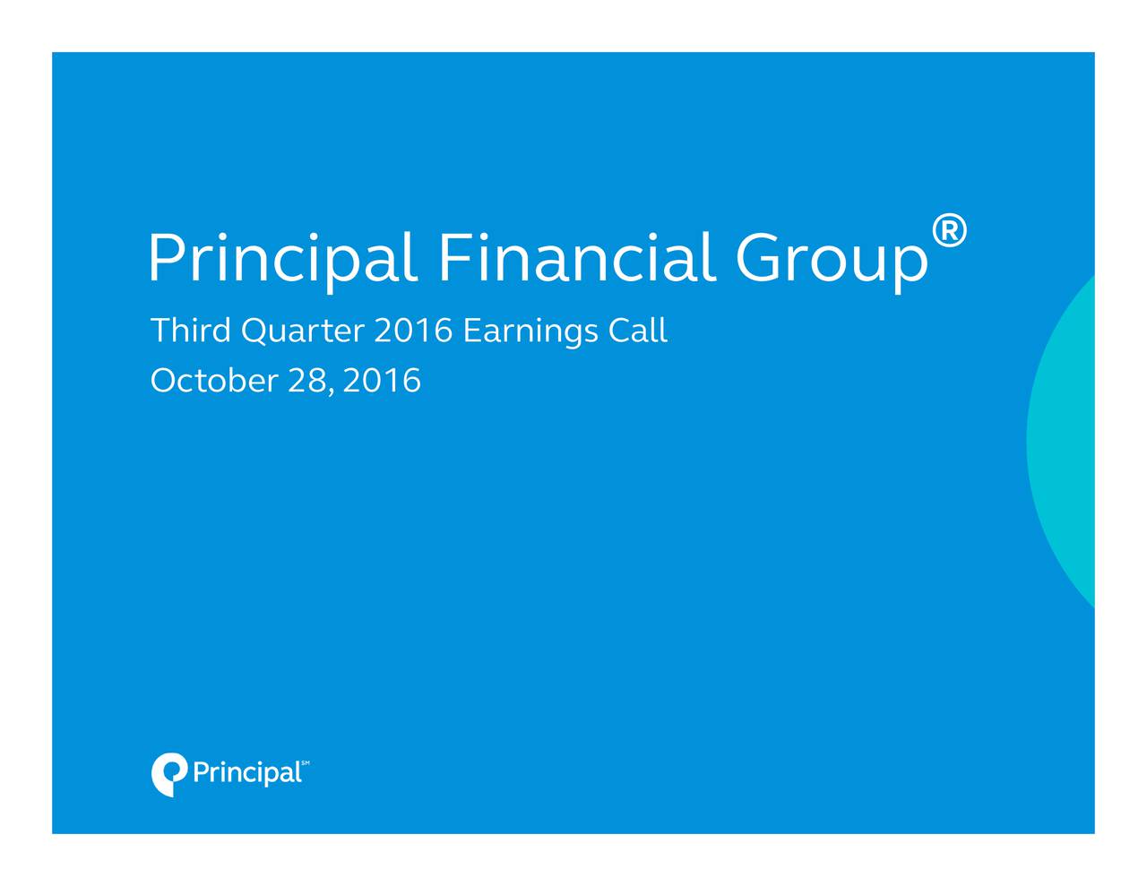 Principal Financial Group, Inc. 2016 Q3 - Results - Earnings Call Slides (NASDAQ:PFG) | Seeking ...