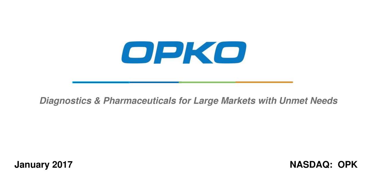 OPKO Health (OPK) Investor Presentation - Slideshow (NASDAQ:OPK ...