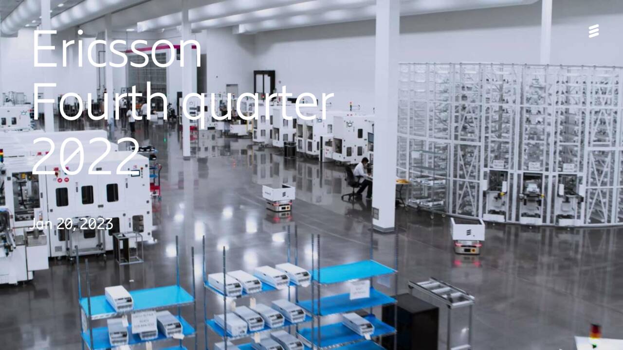 Telefonaktiebolaget LM Ericsson (publ) 2022 Q4 - Results - Earnings Call Presentation (NASDAQ ...