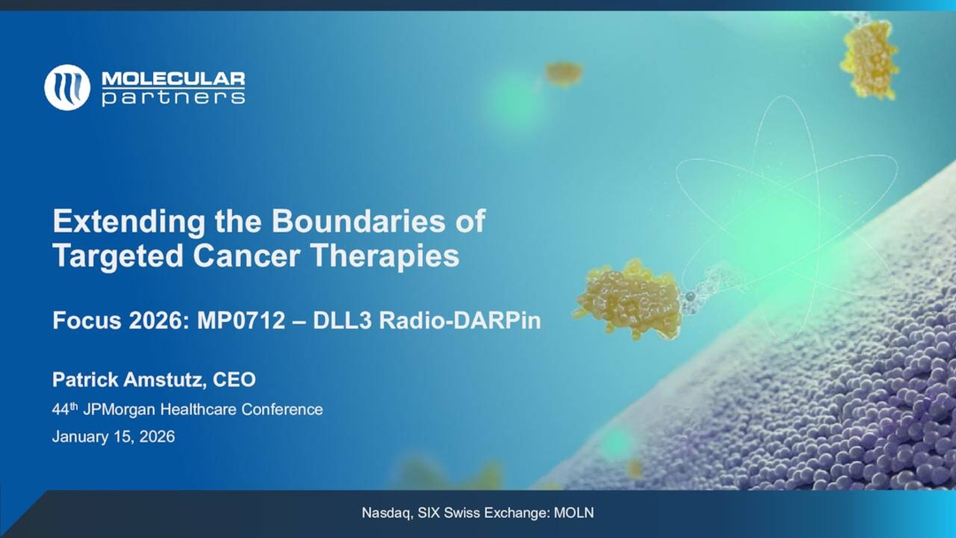 Molecular Partners AG (MOLN) Presents at 44th Annual J.P. Morgan ...