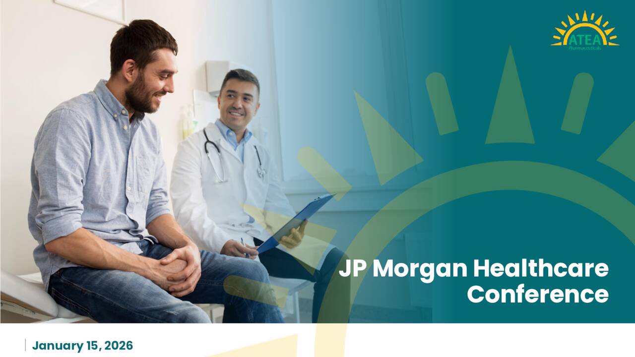 Atea Pharmaceuticals, Inc. (AVIR) Presents at 44th Annual J.P. Morgan ...