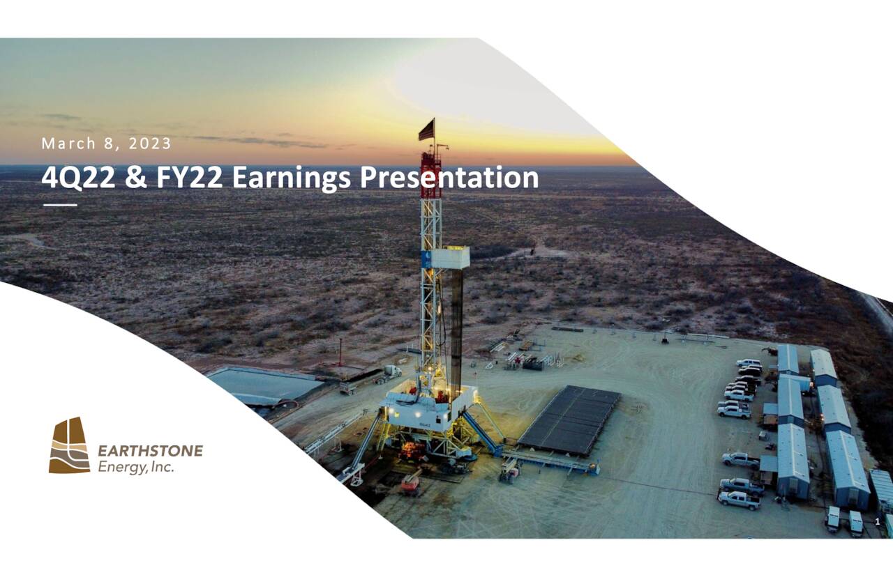 Earthstone Energy, Inc. 2023 Q4 - Results - Earnings Call Presentation ...