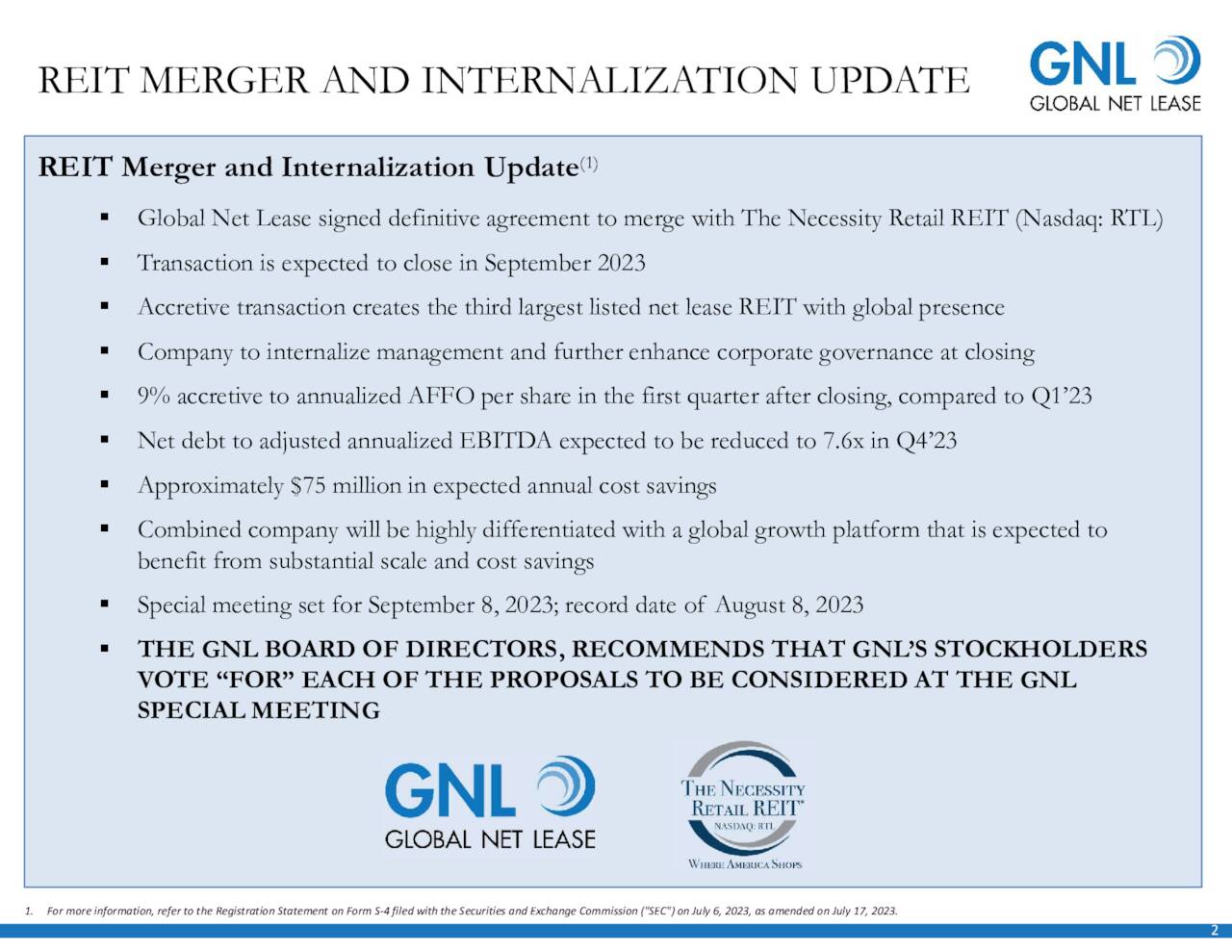 Global Net Lease, Inc. 2023 Q2 - Results - Earnings Call Presentation ...
