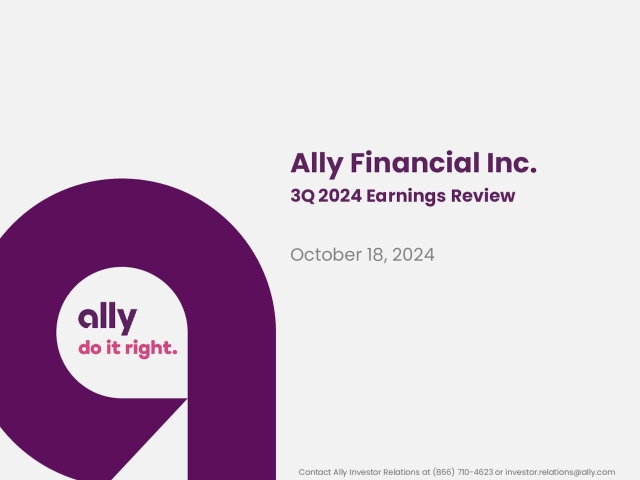 Ally Financial Inc. 2024 Q3 - Results - Earnings Call Presentation ...
