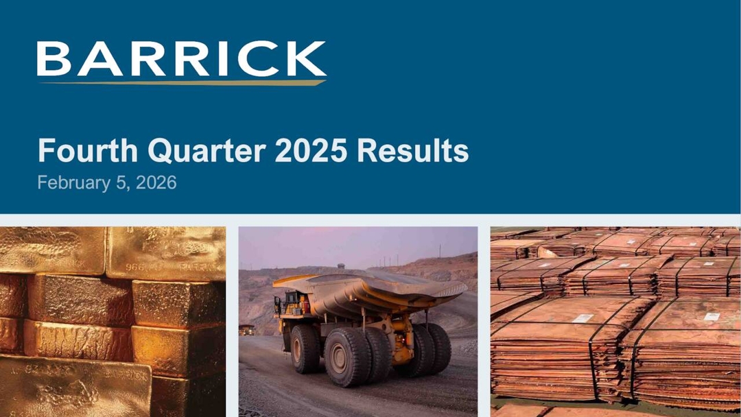 Barrick Mining Corporation 2025 Q4 - Results - Earnings Call ...