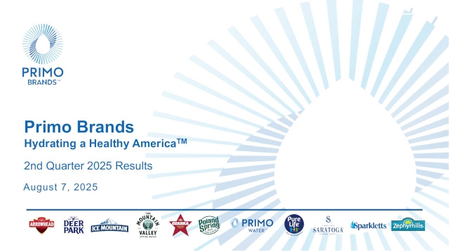 Primo Brands Corporation 2025 Q2 - Results - Earnings Call Presentation ...