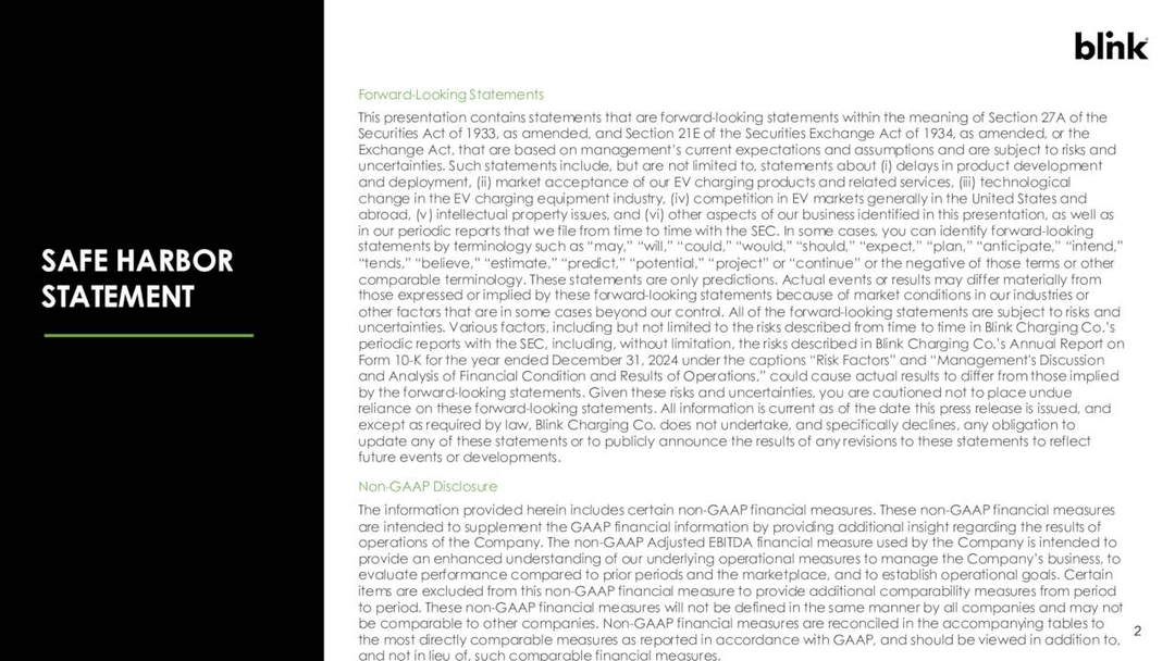 Blink Charging Co. 2025 Q3 - Results - Earnings Call Presentation ...