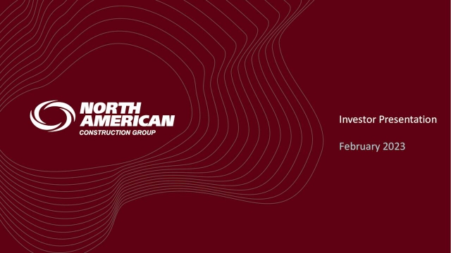 North American Construction Group (NOA) Investor Presentation ...