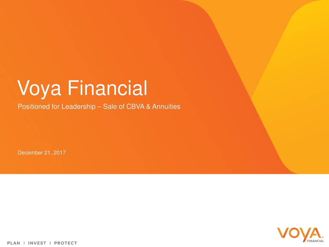 Voya Financial (VOYA) To Enter Into Reinsurance Agreement with Athene ...