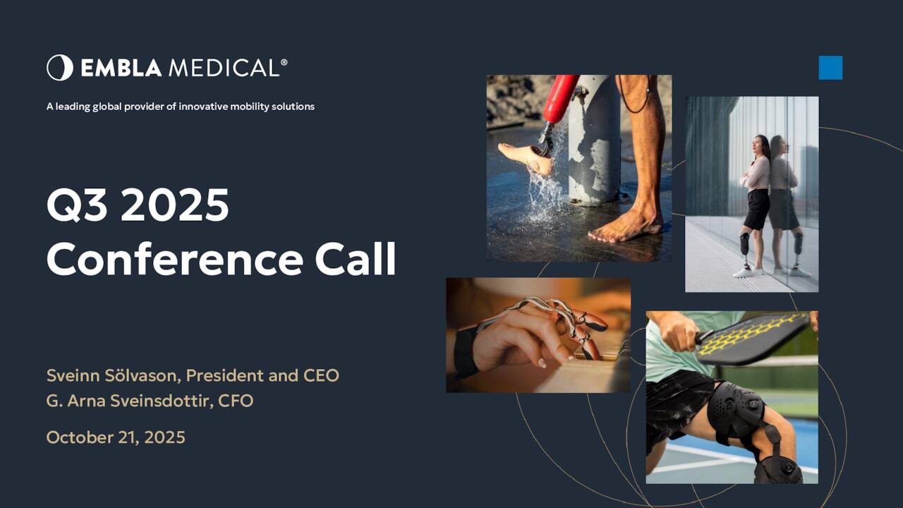 Embla Medical hf. 2025 Q3 - Results - Earnings Call Presentation ...