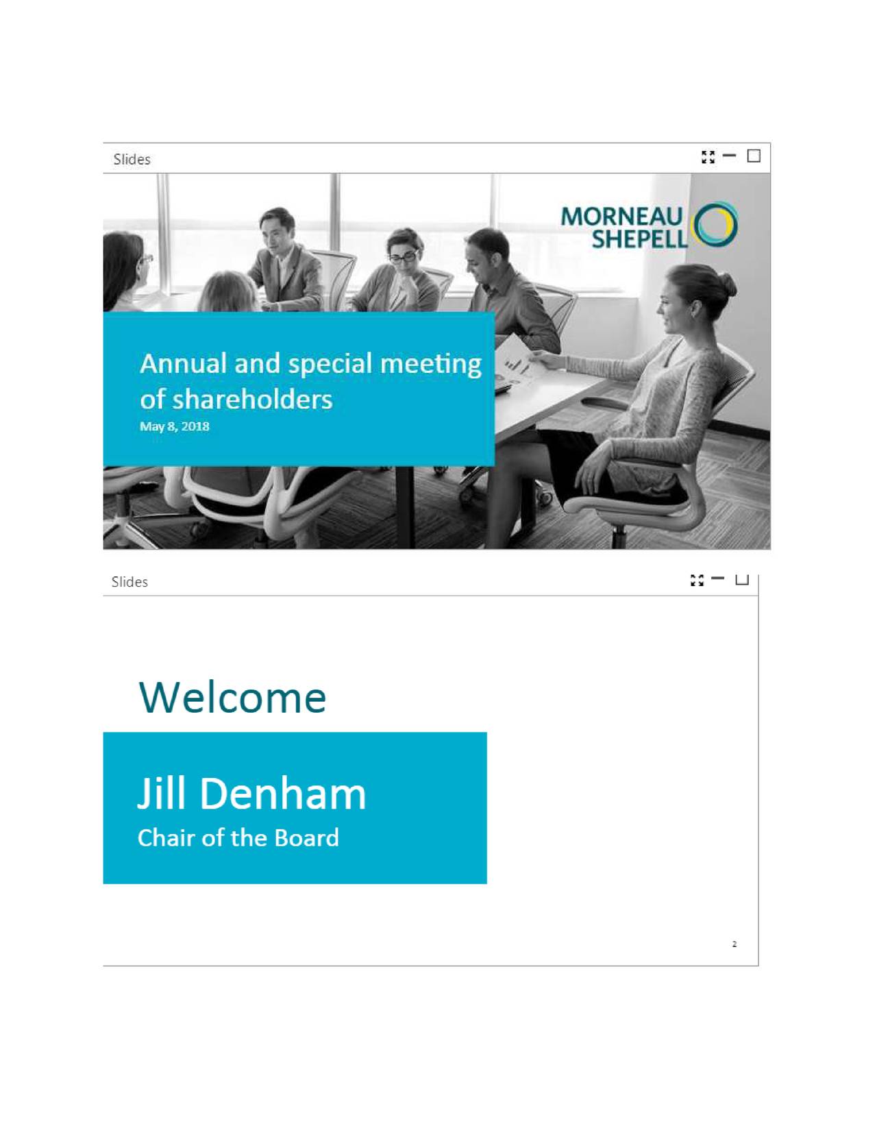 Morneau Shepell (MSIXF) Investor Presentation - Slideshow (NYSE:TU ...