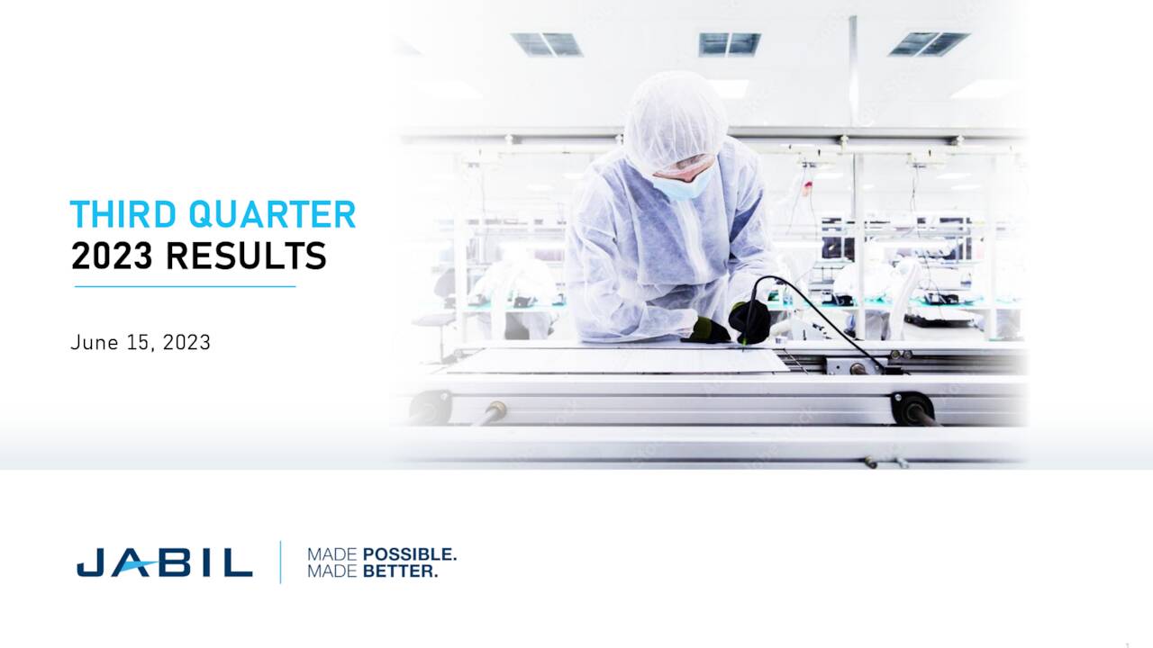 Jabil Inc. 2023 Q3 - Results - Earnings Call Presentation (NYSE:JBL ...