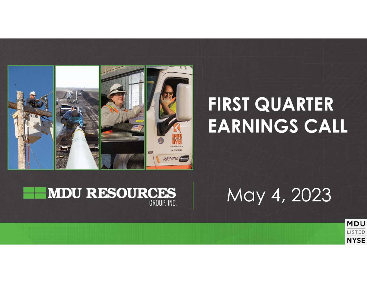 MDU Resources Group, Inc. 2023 Q1 - Results - Earnings Call Presentation (NYSE:MDU) | Seeking Alpha
