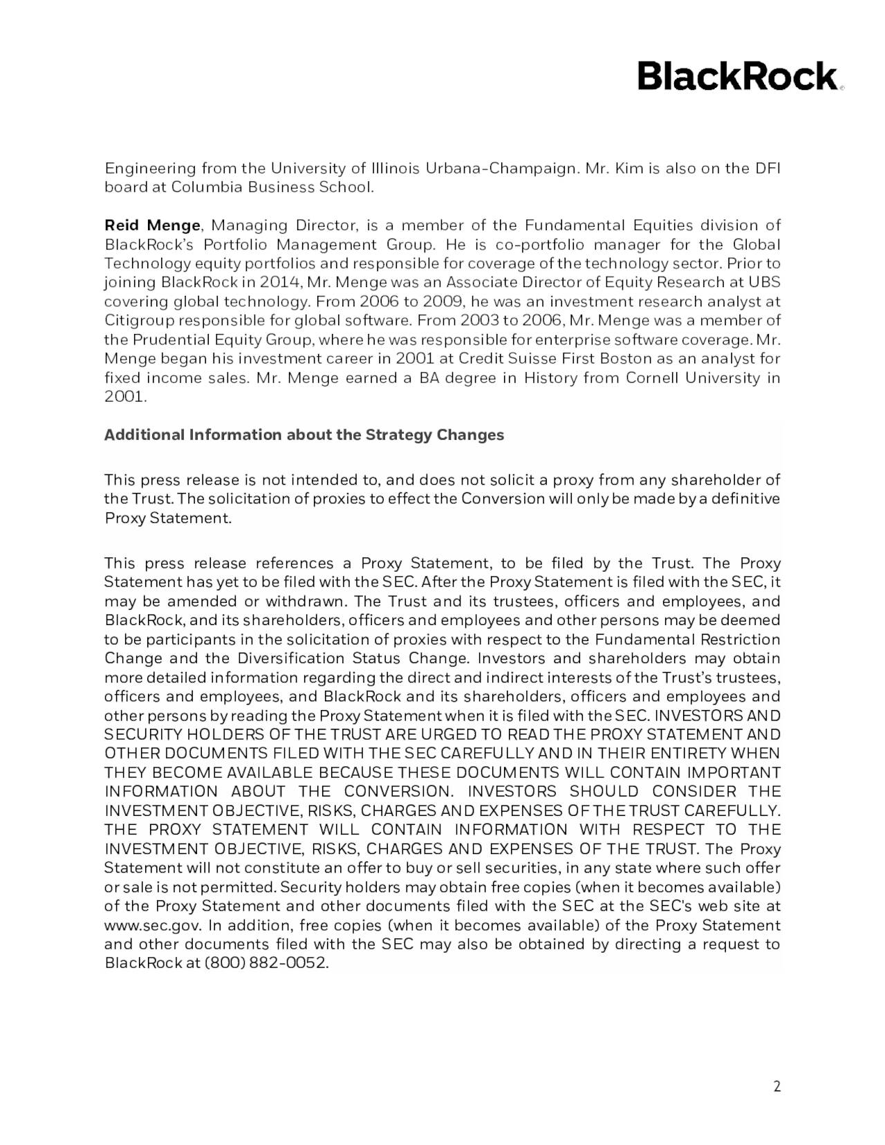 Is BlackRock's BIGZ Metamorphosis Into BTX A Buy Or A Sell Now? (NYSE ...