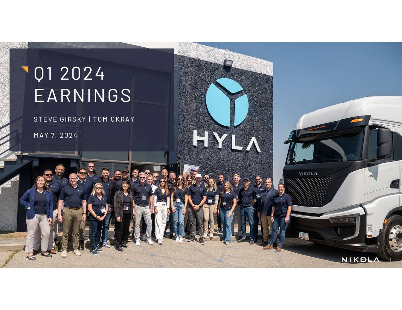 Nikola Corporation 2024 Q1 - Results - Earnings Call Presentation (OTCMKTS:NKLAQ) | Seeking Alpha